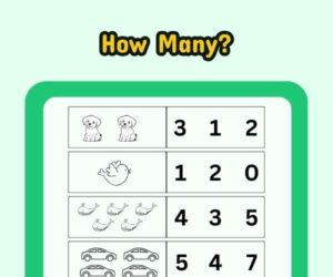 Math Worksheets for Kids – Numbers & Counting Practice